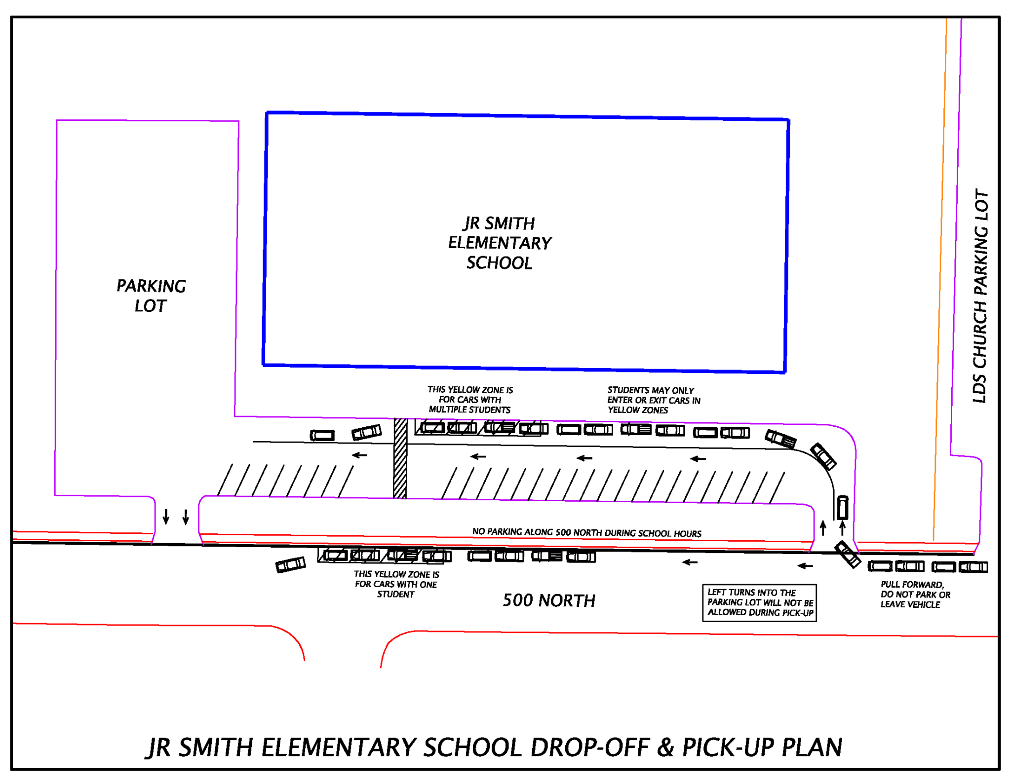 Pick-Up & Drop-Off Procedure – JR Smith Elementary